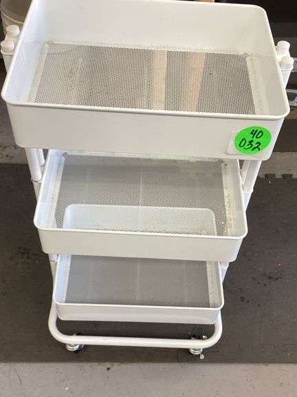 3 TIERED ROLLING CART - Currie Auction Service