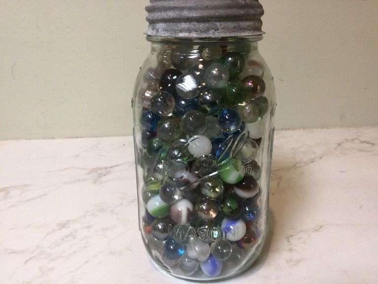 JAR OF MARBLES - Currie Auction Service