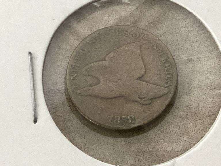 1858 FLYING EAGLE CENT - Currie Auction Service