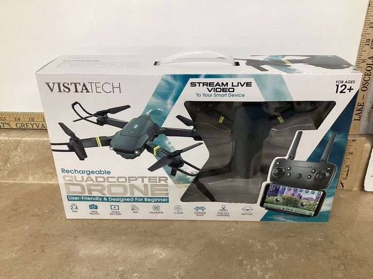 Vistatech rechargeable quadcopter drone store