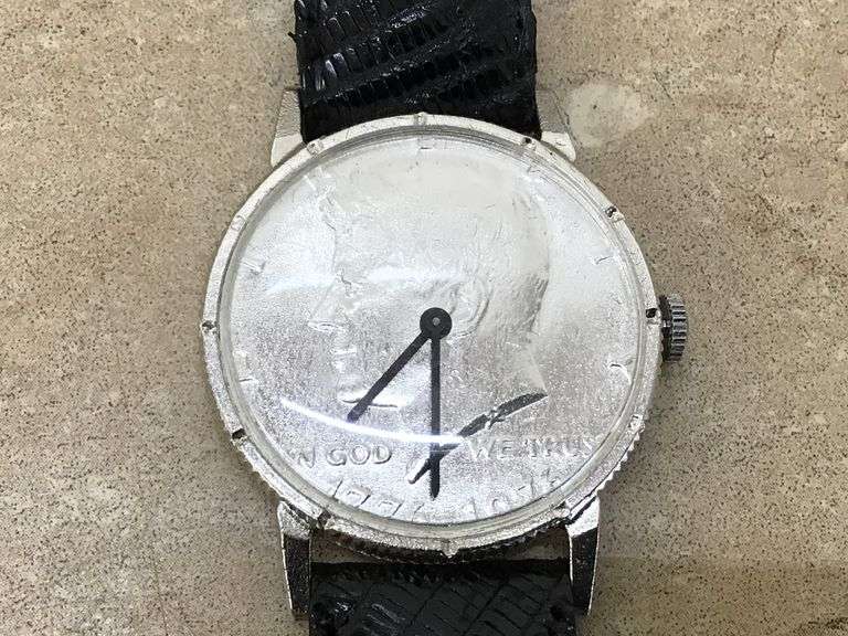 KENNEDY SILVER HALF DOLLAR WATCH - Currie Auction Service