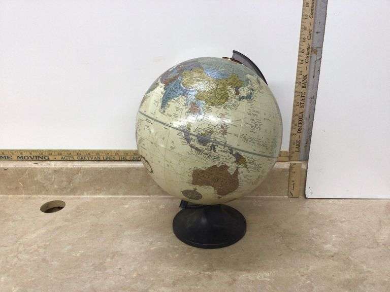 12" REPLOGLE CLASSIC PLATINUM SERIES GLOBE - Currie Auction Service