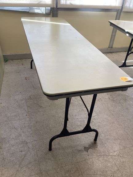 6' x 2' MITY-LITE FOLDING TABLE - Currie Auction Service