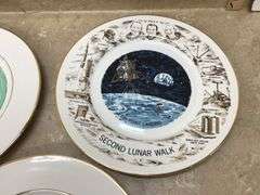 APOLLO 8, 11, AND 12 VILETTA'S ARTS COMMEMORATIVE PLATES - Currie ...