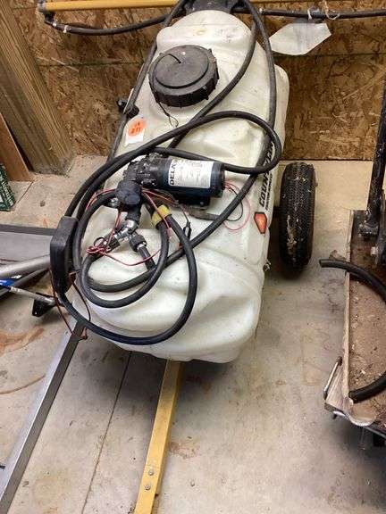 COUNTY LINE 25 GALLON TOW BEHIND SPRAYER - Currie Auction Service
