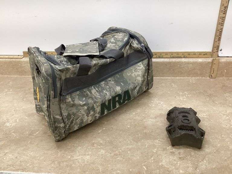 NRA DUFFLE BAG AND WILDGAME TRAIL CAM - Currie Auction Service