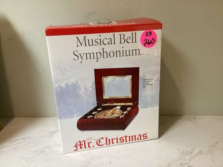 NEW IN THE BOX MR. CHRISTMAS MUSICAL BELL SYMPHONIUM - Currie Auction ...