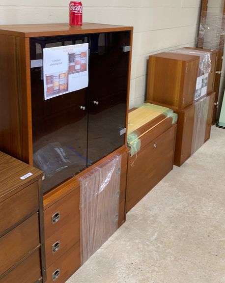 MCM teak wall unit - Dixon's Auction at Crumpton