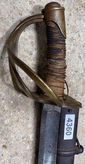 Antique sabre in scabbard - Dixon's Auction at Crumpton