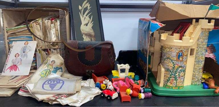 Lot Vintage Clothing Dress Patterns Fisher Price Kids Toys Print ...