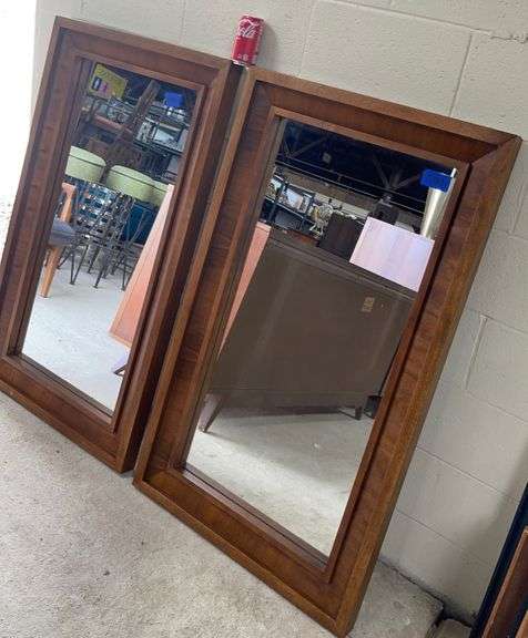 Pair MCM wall mirrors - Dixon's Auction at Crumpton