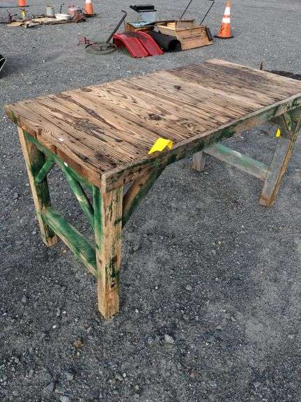 Wooden work table - Dixon's Auction at Crumpton