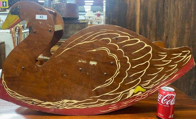 Vintage rocking swan - Dixon's Auction at Crumpton