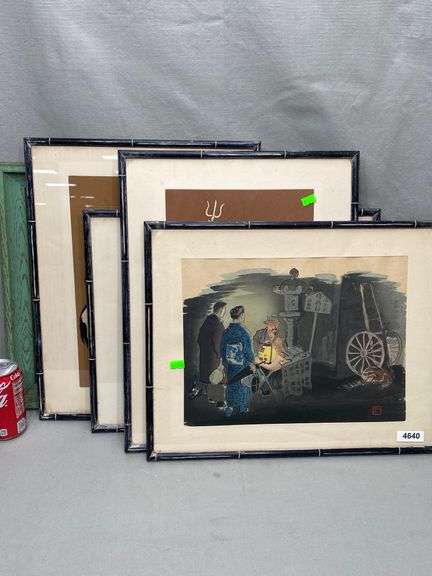 5 Vintage Japanese prints - Dixon's Auction at Crumpton