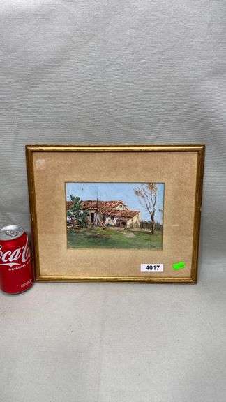 Vintage oil painting signed Trudi - Dixon's Auction at Crumpton