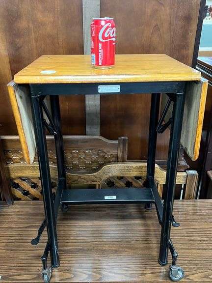 Vintage industrial typewriter cart - Dixon's Auction at Crumpton