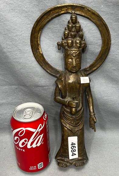Asian bronze deity sculpture - Dixon's Auction at Crumpton