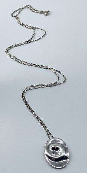 Tiffany & Co. Sterling Silver Peretti Aries Necklace - Dixon's Auction ...