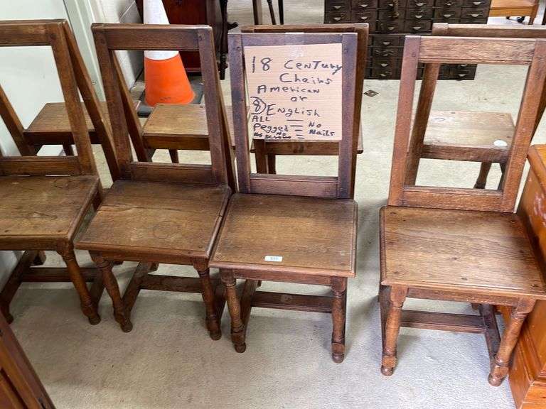 Set of 8 Charles II-style joined oak side chairs - Dixon's Auction at ...