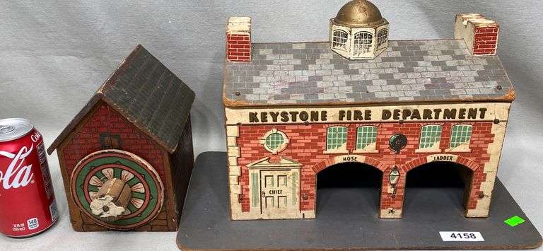 Vintage Keystone Fire Department and gristmill - Dixon's Auction at ...