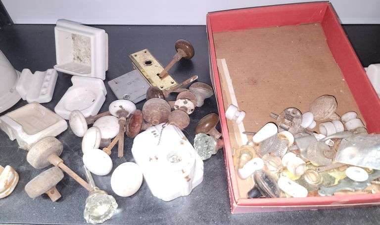 Lot Vintage / Antique Door Hardware Salvaged Items Etc - Dixon's ...