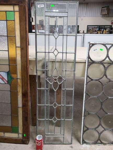 Leaded glass window - Dixon's Auction at Crumpton