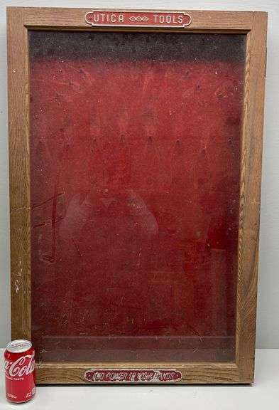 Vintage Utica Tools display case - Dixon's Auction at Crumpton