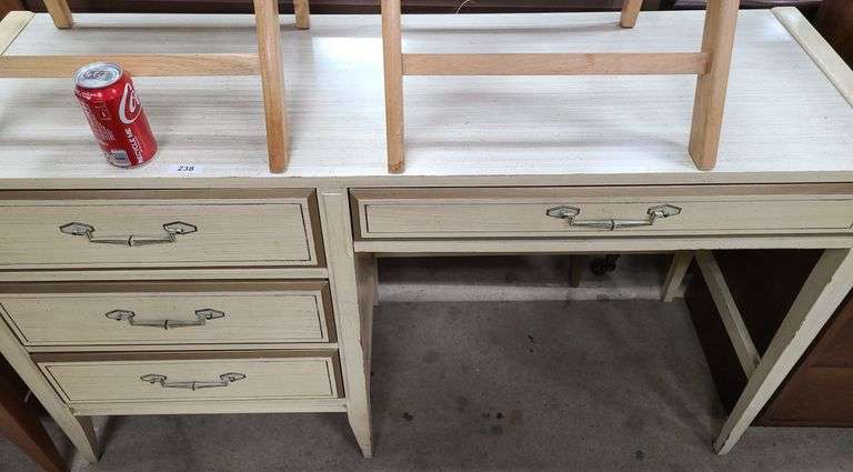 Basic-Witz MCM painted desk - Dixon's Auction at Crumpton