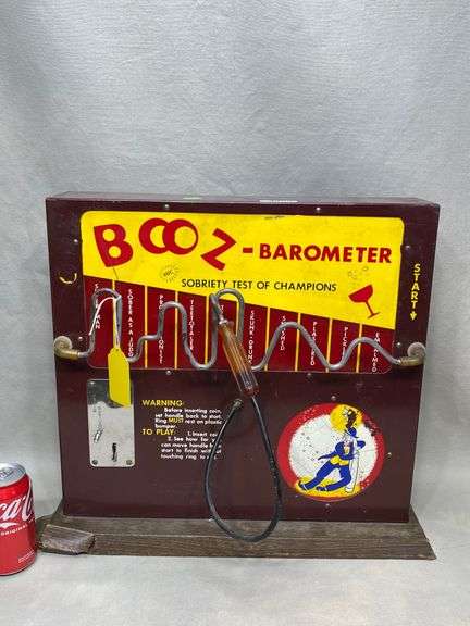Vintage Booz-Barometer coin op game - Dixon's Auction at Crumpton