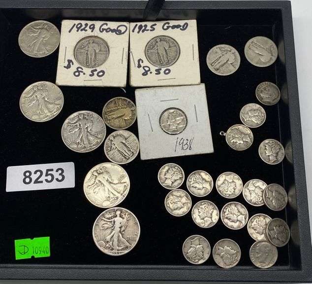 $5.80 face value Us 90% coins - Dixon's Auction at Crumpton