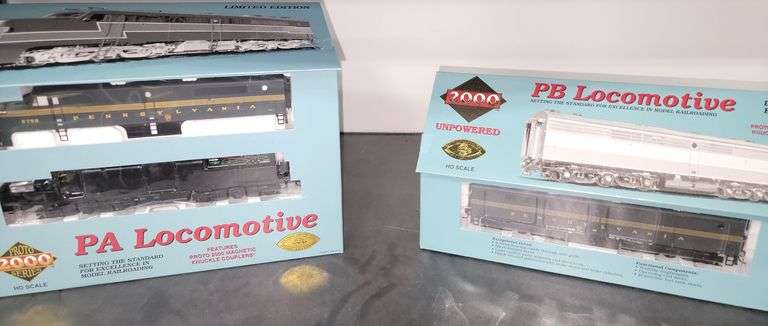 Lot PB & PA Locomotive Train Engines - Dixon's Auction at Crumpton