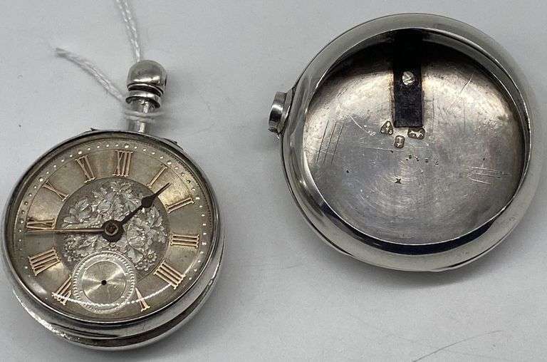 Sterling Silver Key Wind Pocket Watch - Dixon's Auction at Crumpton