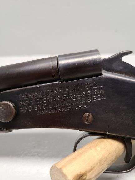 "REGULATED" THE HAMILTON RIFLE NO 27 OFFERED IN 22LR - Dixon's Auction ...