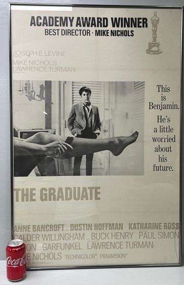 Vintage The Graduate movie poster - Dixon's Auction at Crumpton