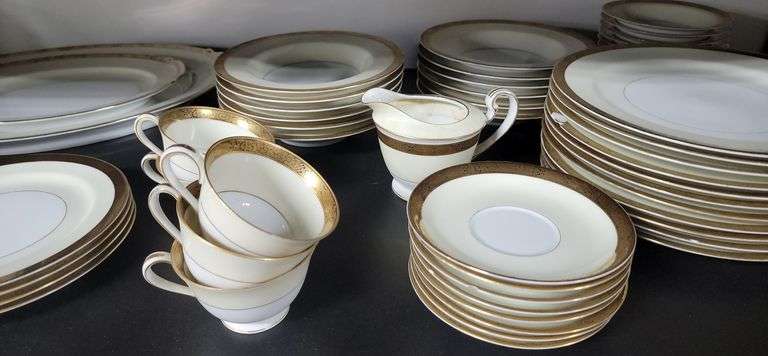Set of Vintage Porcelain Gold Rim China by Noritake goldkin - Dixon's ...