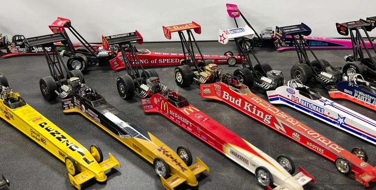 Lot Die Cast Dragster, Funny Car Race Models - Dixon's Auction at Crumpton