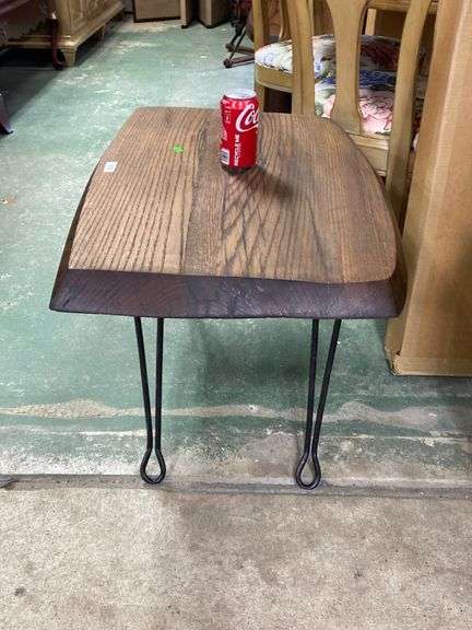 Artisan-crafted slab top table - Dixon's Auction at Crumpton