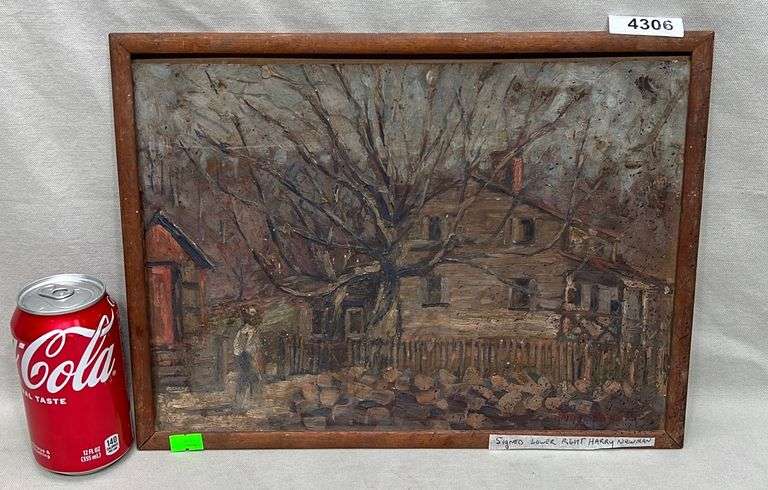 Harry Newman oil painting - Dixon's Auction at Crumpton