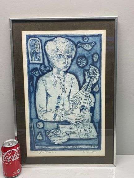 Irving Amen artist-signed print - Dixon's Auction at Crumpton