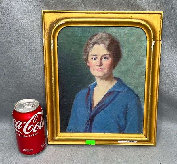 Mary Richardson portrait oil painting on canvas - Dixon's Auction at ...