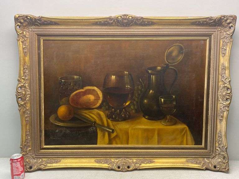 Still Life Painting Signed Thomas - Dixon's Auction at Crumpton