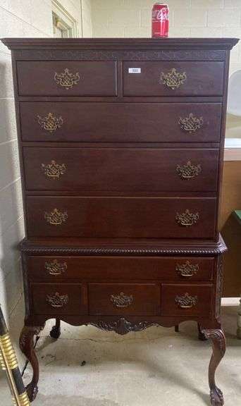 Colonial Revival Mahogany Highboy - Dixon's Auction at Crumpton