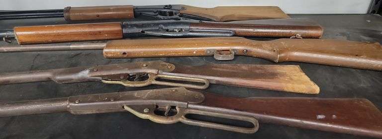 Lot Vintage Toy Rifles, Pellet Gun Etc - Dixon's Auction at Crumpton