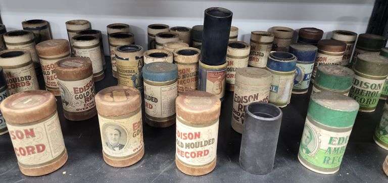 Lot Antique Edison Cylinder Rolls - Dixon's Auction at Crumpton