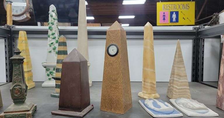 Collection Of Obelisks, Porcelain Plaques Etc - Dixon's Auction at Crumpton