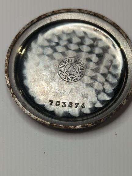 Stainless Steel Minerva Swiss Chronograph Men'S Watch - Dixon's Auction ...