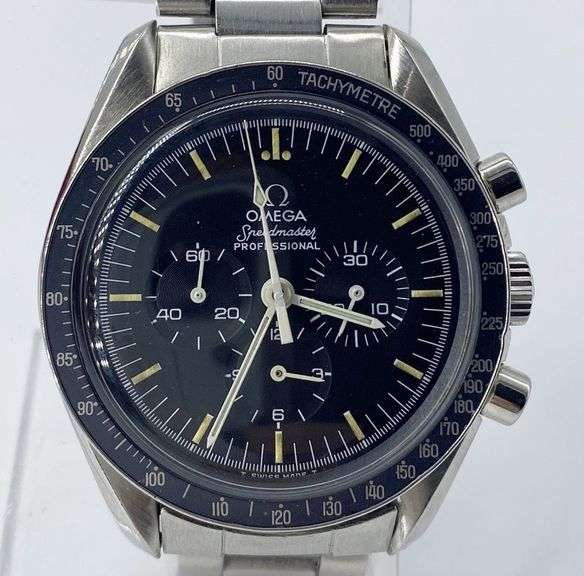 Omega Speedmaster Chronograph Moon Watch W/ Black Dial - Dixon's ...