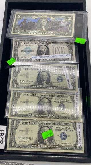 Collection Of Us Paper Bills 5 Notes - Dixon's Auction at Crumpton