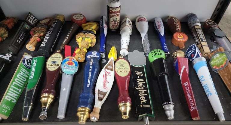 Lot Beer Tap Bar Pulls - Dixon's Auction at Crumpton
