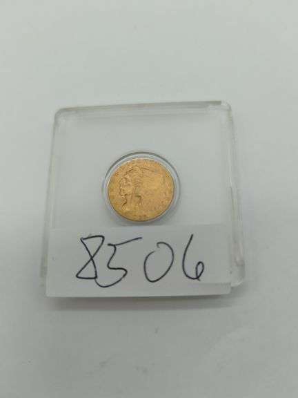 1927 US $2.50 Gold Coin - Dixon's Auction at Crumpton